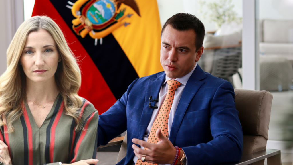 Gabriela Goldbaum, exesposa del presidente Daniel Noboa, lo acusa de ...